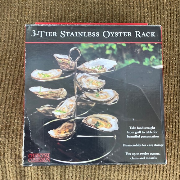 charcoal companion | Dining | 3 Tier Stainless Oyster Rack Nib | Poshmark